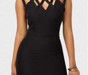 HOT LACE SHOW BODY DEEP V LACE DRESS on Luulla