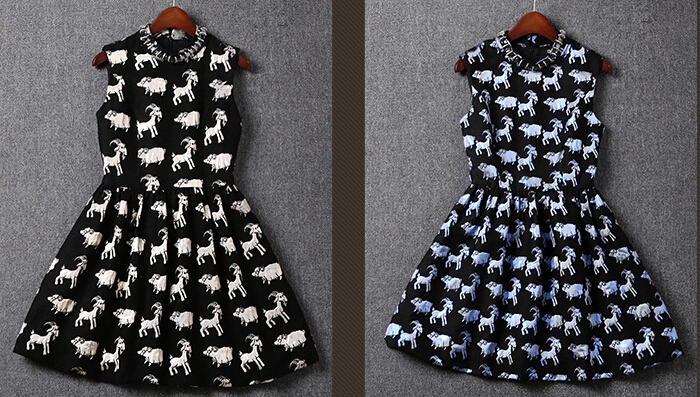 Cute And High Quality Sleeveless Dress With Animal Logo For Autumn ...