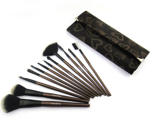 Top Quality ColorShine High Quality 12 Pcs Makeup Brushes Cosmetic ...