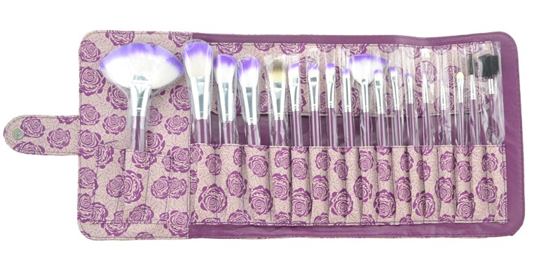 Cute Floral 18PCS Professional Makeup Brushes Set In High Quality ...